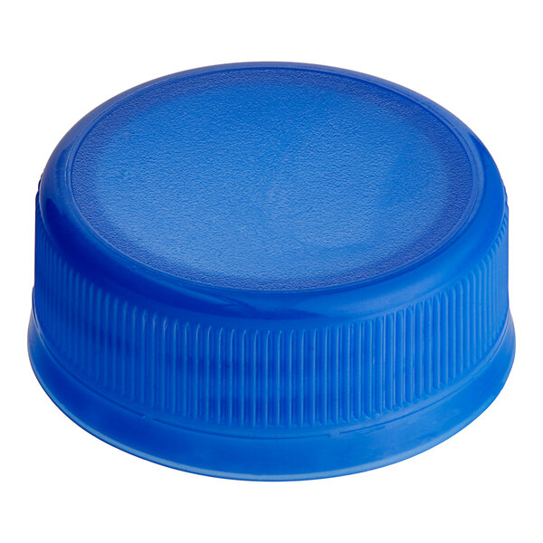 Royal Blue Unlined Tamper-Evident Cap for HPP Juice Bottles - 100/Pack