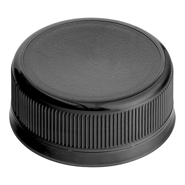 Black Unlined Tamper-Evident Cap for HPP Juice Bottles - 100/Pack