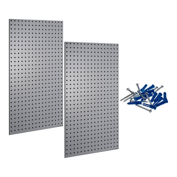 Triton Products 24" x 42 1/2" Gray Steel LocBoard - 2/Pack