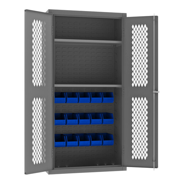 Durham Mfg 14 Gauge 36" x 24" x 72" 2-Shelf Storage Cabinet with ...