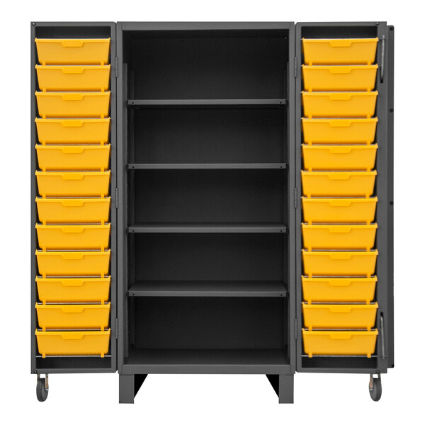Durham Mfg 12 Gauge 36" x 36" x 78" 4-Shelf Steel Storage Cabinet with ...