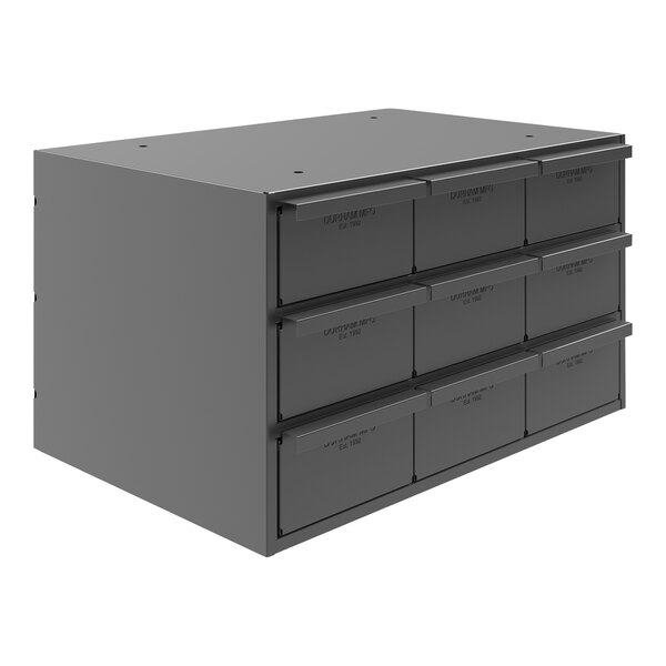 Durham Mfg 17 5/16" x 12 5/16" x 10 7/8" 9-Drawer Steel Storage Cabinet ...