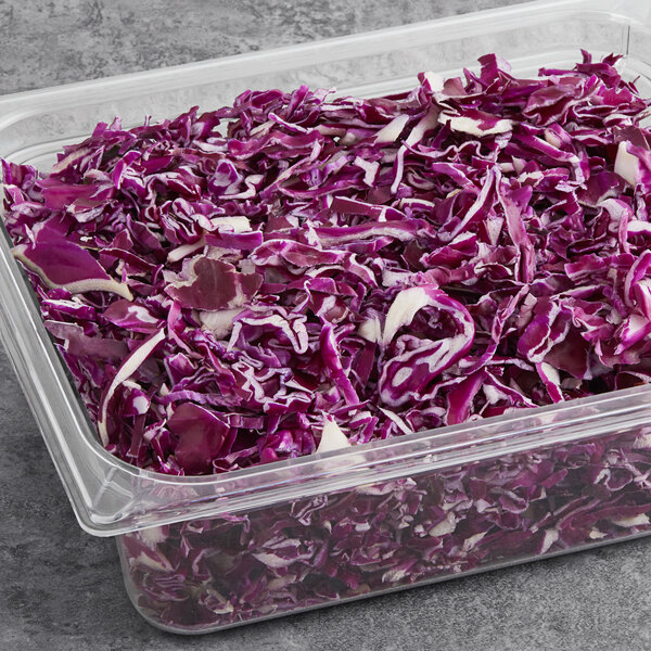Shredded Red Cabbage 5 lb. - 4/Case