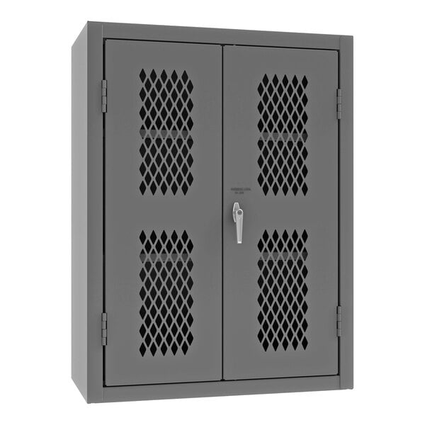 Durham Mfg 36" x 18" x 48" 14 Gauge Steel 2-Shelf Storage Cabinet with ...
