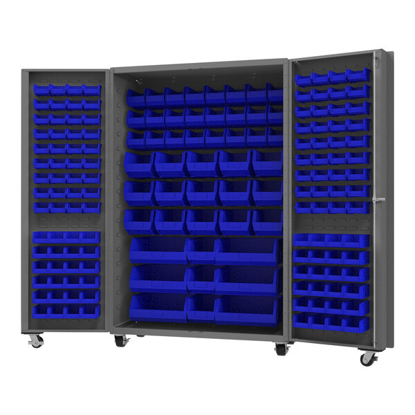 Durham Mfg 48" x 24" x 76" 14 Gauge Steel Mobile Storage Cabinet with ...