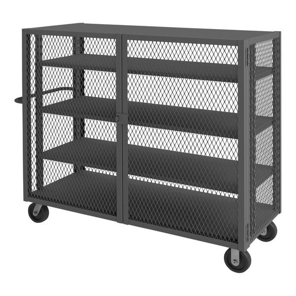 Durham Mfg 30" x 60" 14 Gauge Steel Adjustable 4-Shelf Cage Truck HTL ...