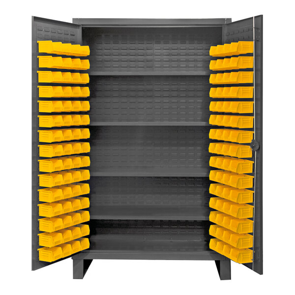 Durham Mfg 12 Gauge 48" x 24" x 78" 4-Shelf Storage Cabinet with 120 ...