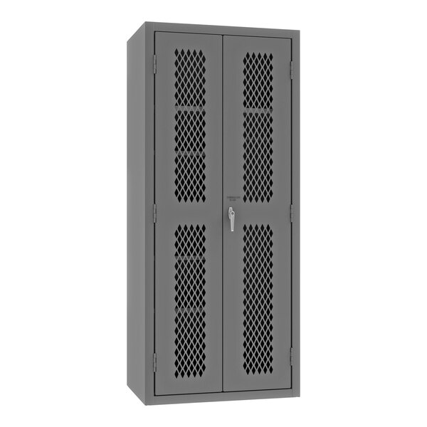 Durham Mfg 36" x 24" x 84" 14 Gauge Steel 5-Shelf Janitorial Cabinet ...