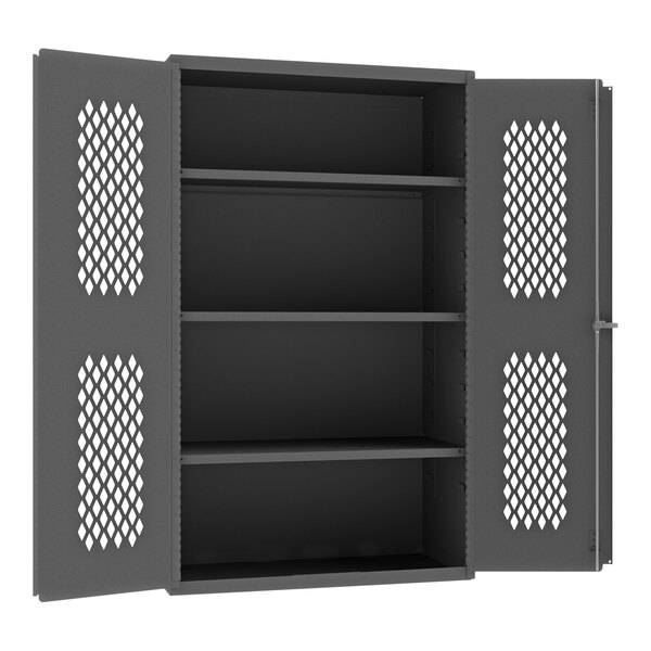 Durham Mfg 36" x 24" x 72" 14 Gauge Steel 3-Shelf Storage Cabinet with ...