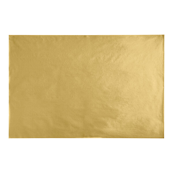 SatinWrap 20" x 30" 10 lb. Gold Tissue Paper Sheets 2030-SD#75 - 200/Pack