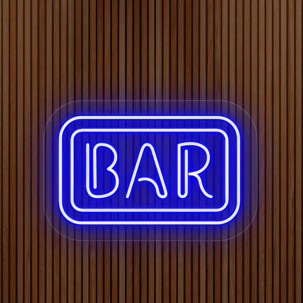 Crazy Neon 33" x 21 1/2" Blue LED "Bar" Sign CNUS010486