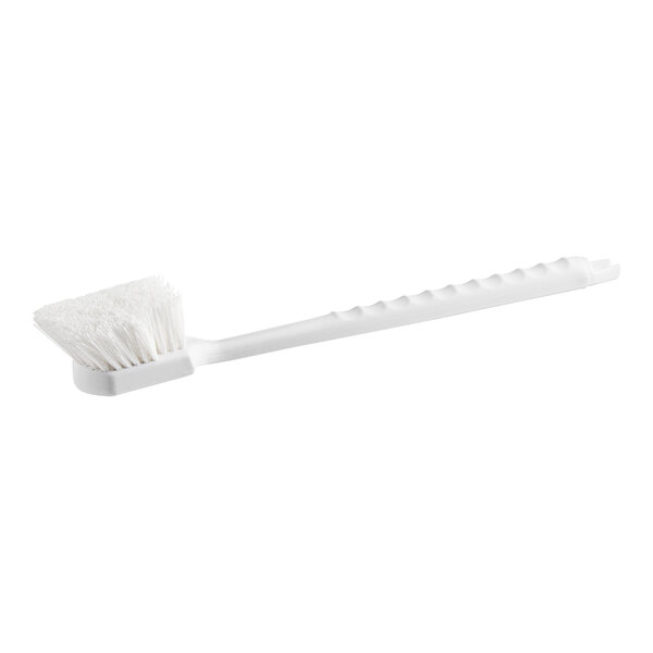 Lavex 20" White Polyester Floating Utility / Pot Scrub Brush