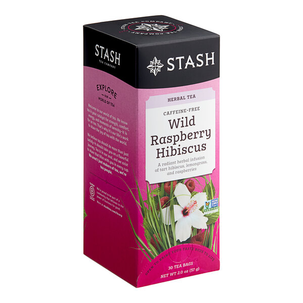 Stash Wild Raspberry Hibiscus Herbal Tea Bags - 30/Box