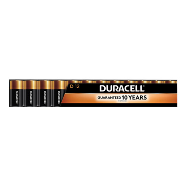 Duracell DURMN1300 D 1.5V Coppertop Alkaline Batteries - 12/Pack