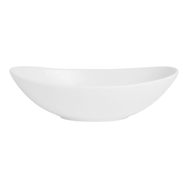Varick Bistro from Steelite International 7 oz. Bright White Oval Bowl ...