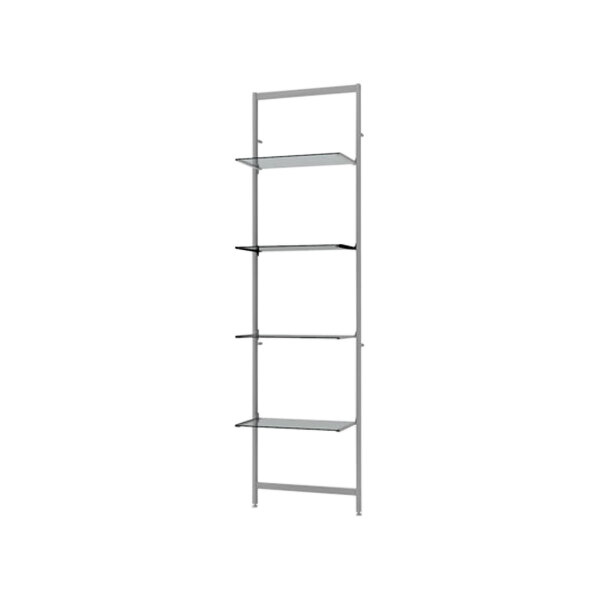 UDIZINE Vertik 26" x 92" White Wall-Mount 1-Section Retail Clothing ...