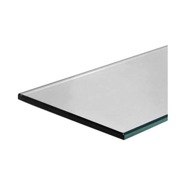 UDIZINE WBSH18CL-5 24" x 10" x 3/16" Clear Tempered Glass Shelf for ...