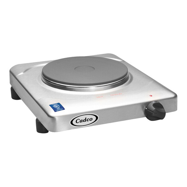 Cadco KR-S2 Single Burner Stainless Steel Portable Electric Hot Plate ...