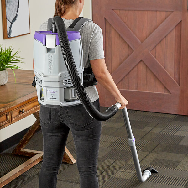 ProTeam GoFit 3 107774 4.0 Ah 3 Qt. Cordless Backpack Vacuum with ...