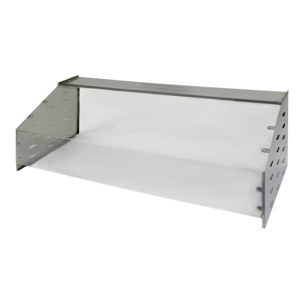 Cadco SG-4 Stainless Steel / Polycarbonate Sneeze Guard for CBC-HHHH