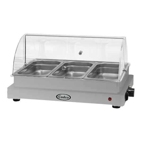 Cadco WTBS-3N-HD 3-Compartment Third Size Electric Heavy-Duty Buffet ...