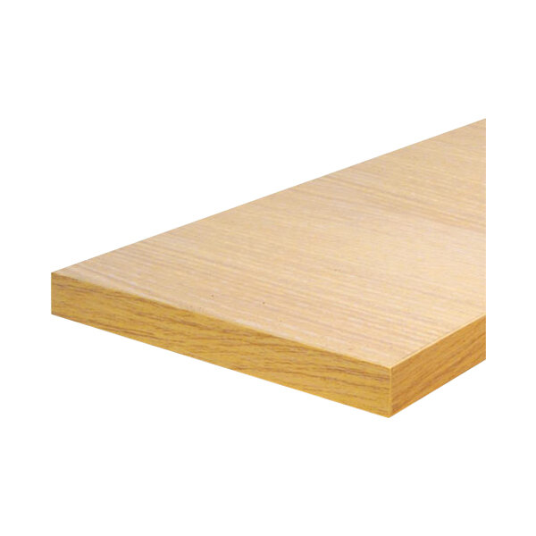 UDIZINE WBSH21MP-5 24" x 12" x 3/4" Maple Melamine MDF Shelf with Wood ...