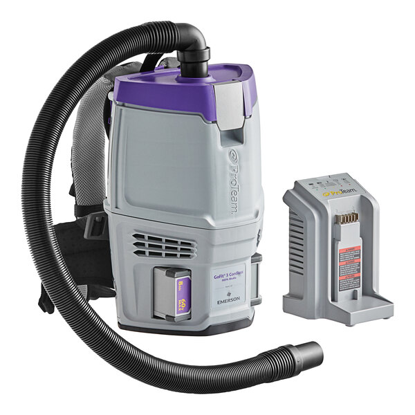 ProTeam GoFit 3 107778 8.0 Ah 3 Qt. Cordless Backpack Vacuum with ...