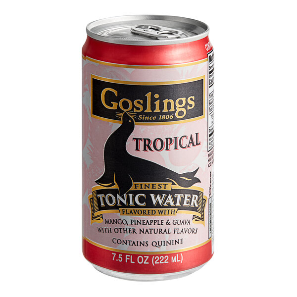 Goslings Finest Tropical Tonic Water 7.5 fl. oz. Can - 6/Pack
