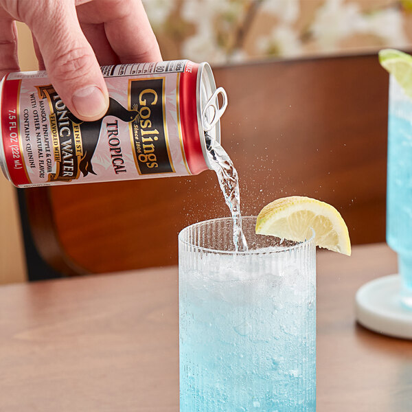 Goslings Finest Tropical Tonic Water 7.5 fl. oz. Can - 6/Pack