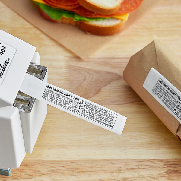 IPG Central 140 1" x 500' Light-Duty White Kraft Safe Food Handling ...