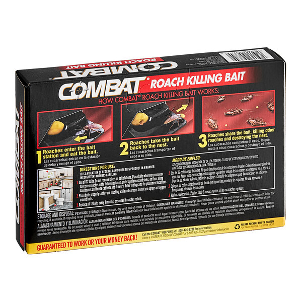 Combat® DIA05701 12-Pack Small and Large Roach Bait - 10/Case