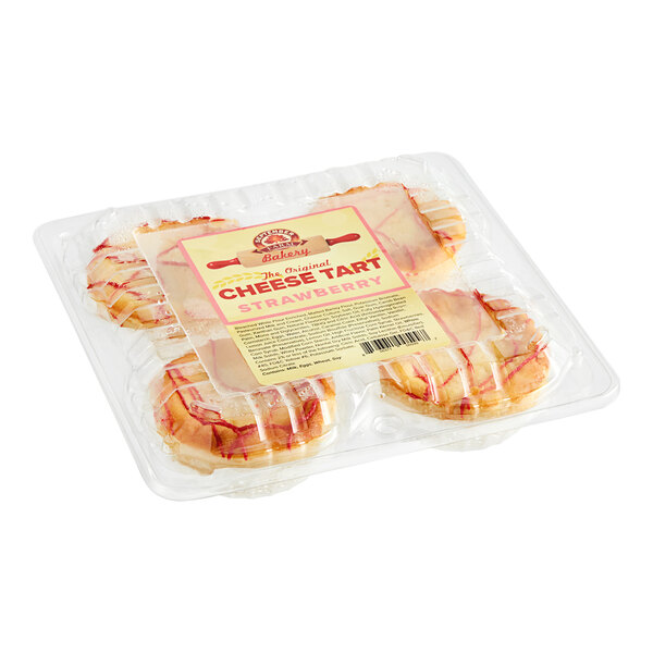 September Farm Strawberry Cheese Tart 2.8 oz. - 12/Case
