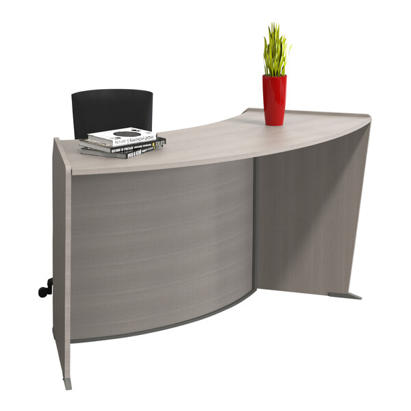 Linea Italia 63" x 26" x 33" Ash Laminate ADA Wheelchair Accessible ...