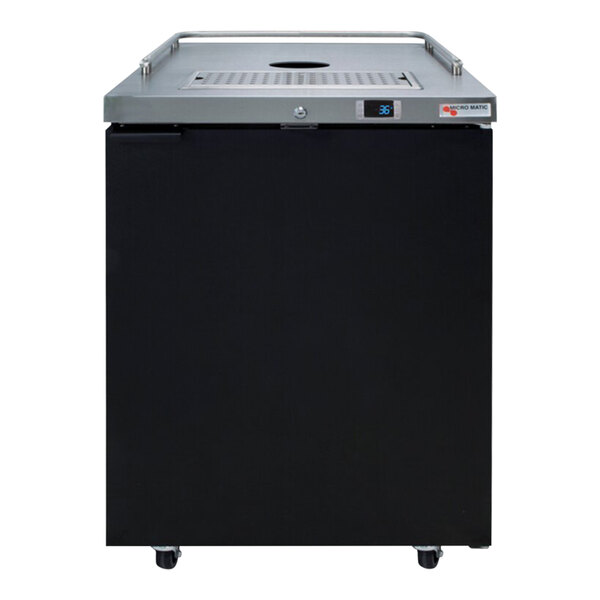Micro Matic MDD23-E-LT Pro-Line Mini 25" Black Kegerator Kombucha ...