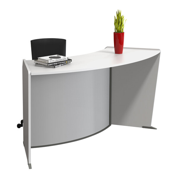 Linea Italia 63" x 26" x 33" White Laminate ADA Wheelchair Accessible ...