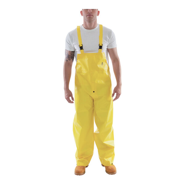 Tingley DuraScrim Yellow Overalls with Snap Fly Front O56107.2X - 2X