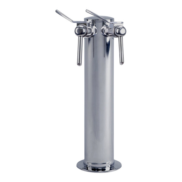 Micro Matic D4743DT-W Polished 304 Stainless Steel Air Cooled 2-Tap ...