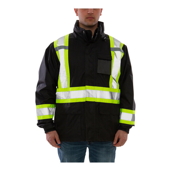 Tingley Icon Type O Class 1 X-Back Enhanced Visibility Black Jacket ...