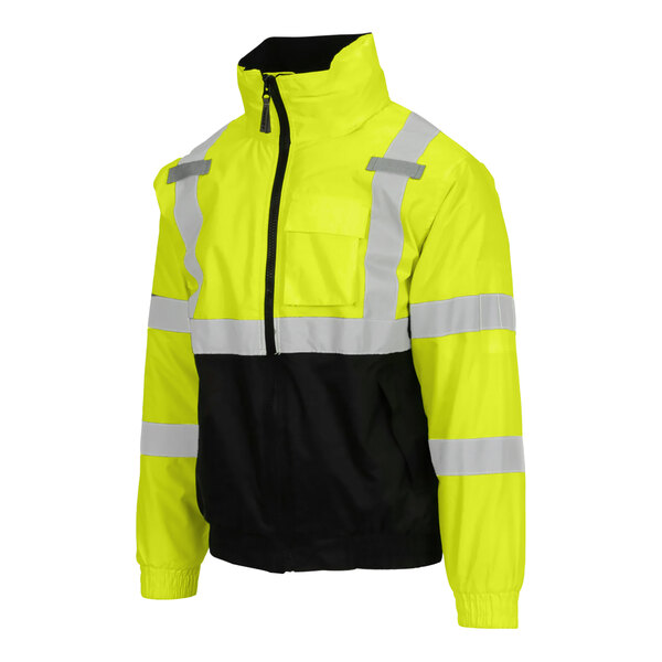 Tingley Bomber II Type R Class 3 Hi-Vis Lime Jacket with Black Panels ...