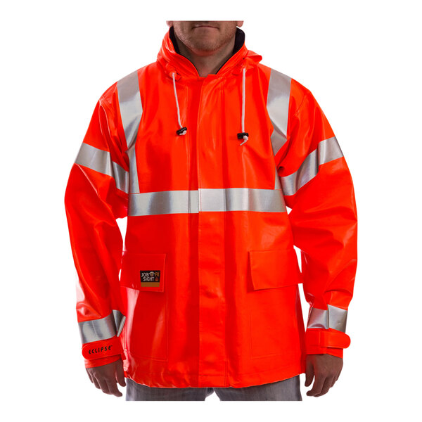 Tingley Eclipse Type R Class 3 Hi-Vis Orange Jacket with Quad-Hazard ...