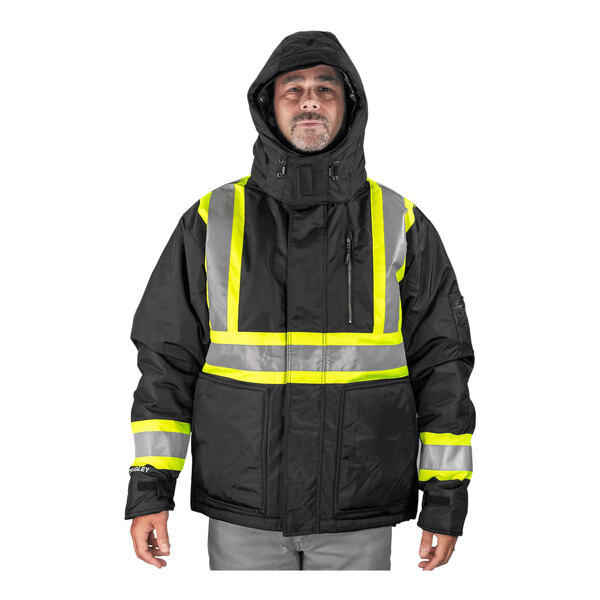Tingley Cold Gear Type O Class 1 Insulated Enhanced Visibility Black ...