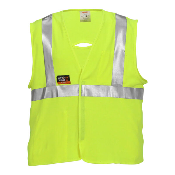 Tingley Job Sight FR Type R Class 2 Hi-Vis Lime Flame-Resistant Safety ...