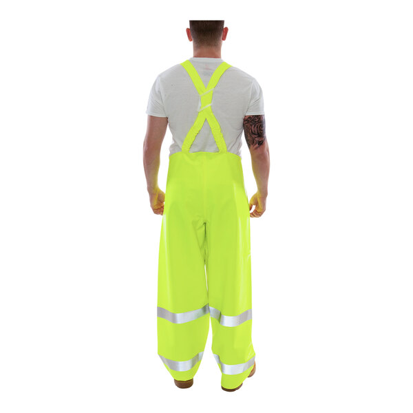 Tingley Eclipse Class E Hi-Vis Lime Overalls with Quad-Hazard ...