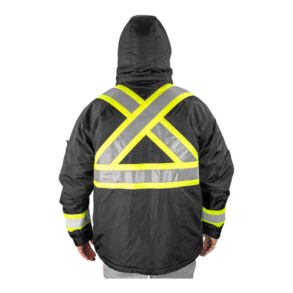Tingley Cold Gear Type O Class 1 Insulated Enhanced Visibility Black ...