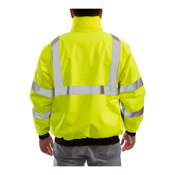 Tingley Bomber Type R Class 3 Hi-Vis Lime Jacket with Black Panels ...