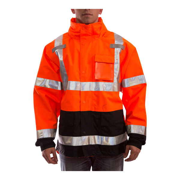 Tingley Icon Type R Class 3 Hi-Vis Orange Jacket with Black Panels ...