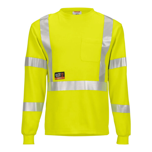 Tingley Job Sight FR Type R Class 3 Hi-Vis Lime Flame-Resistant Long ...
