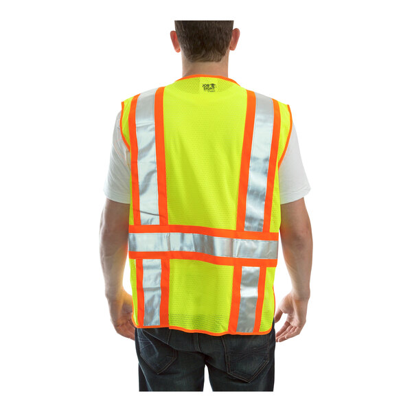 Tingley Job Sight Type R Class 2 Hi-Vis Lime Mesh Adjustable Safety ...