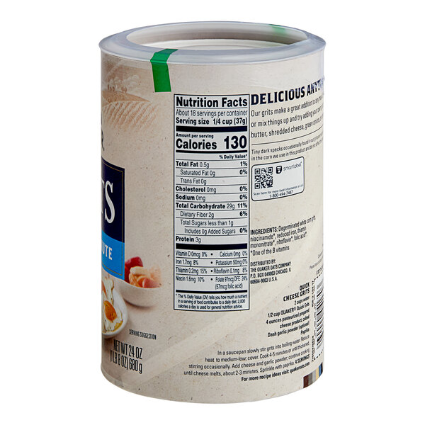 Quaker Oats Quick 5-Minute Grits 1.5 lb. - 12/Case