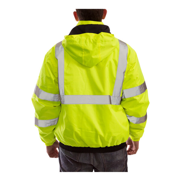 Tingley Bomber II Type R Class 3 Hi-Vis Lime Jacket with Black Panels ...